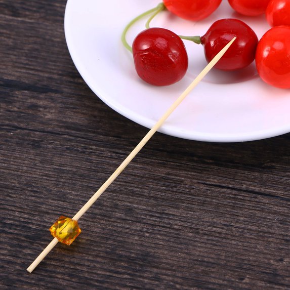 OUNONA 100 Pcs Creative Fruit Picks Drink Stirrers Cocktail Appetizer ...