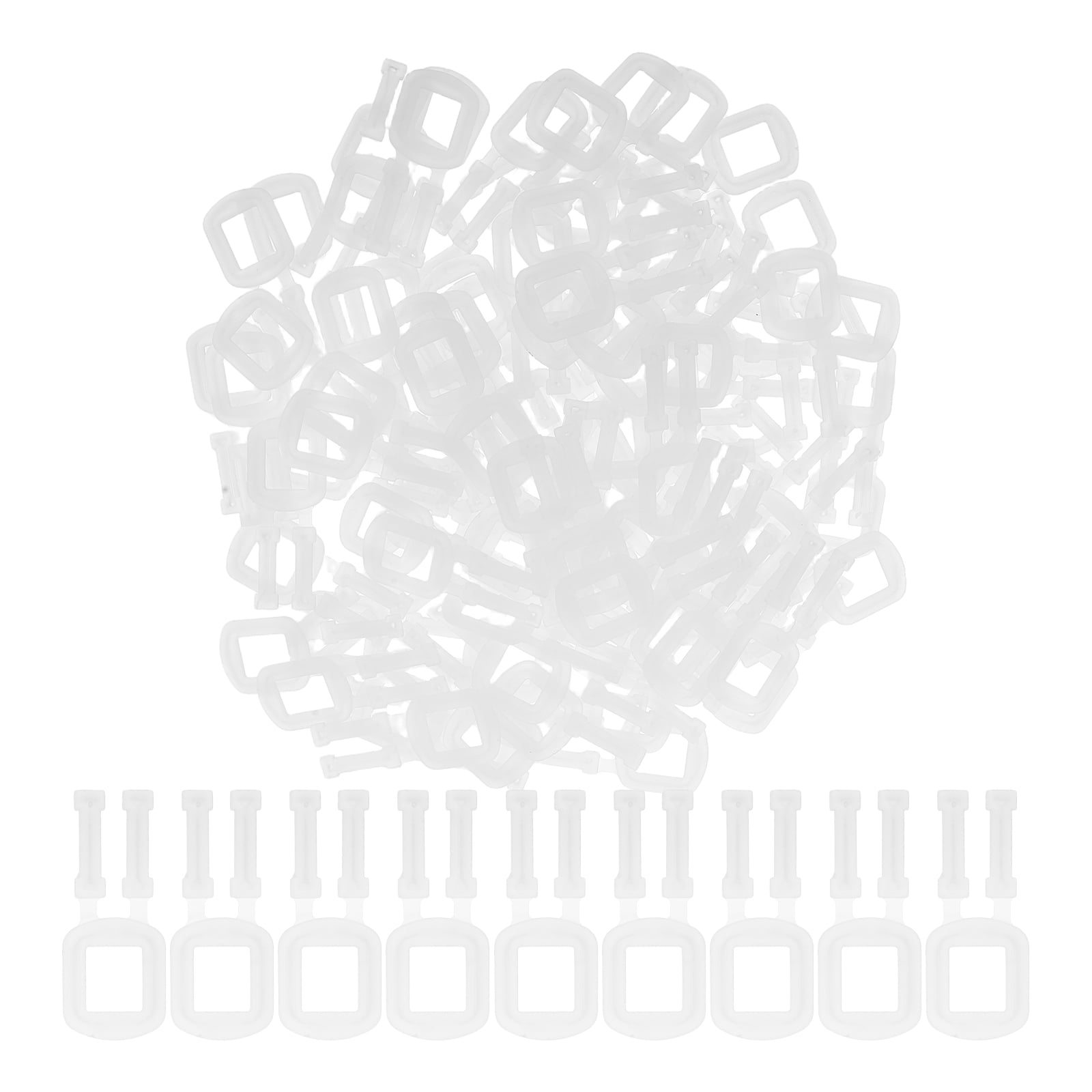 OUNONA 100 Pcs Curved Display Stand Packing Plastic Buckle - Walmart.com