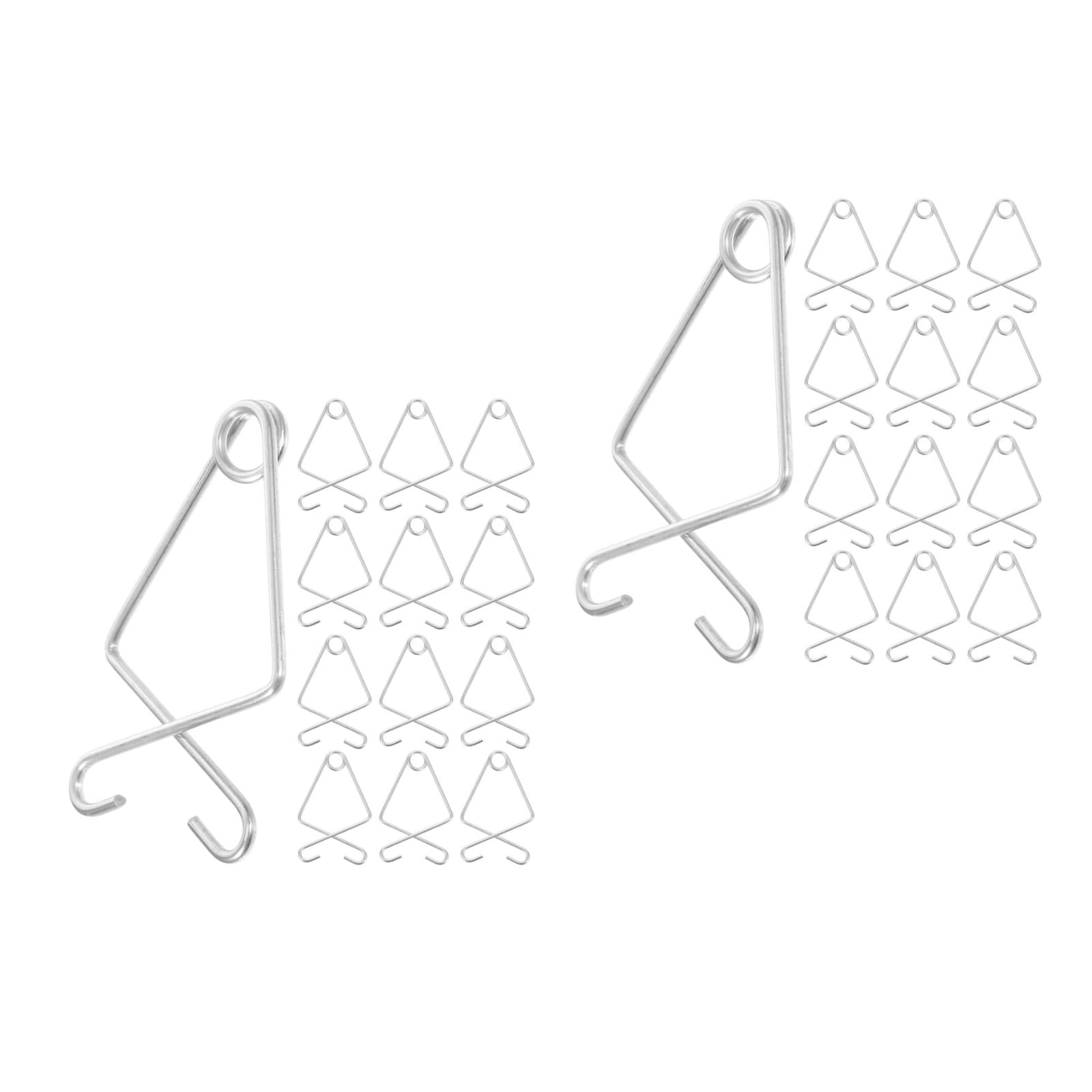 OUNONA 100 Pcs Drop Ceiling Hooks Clips Ceiling Tile Hooks Drop Ceiling ...