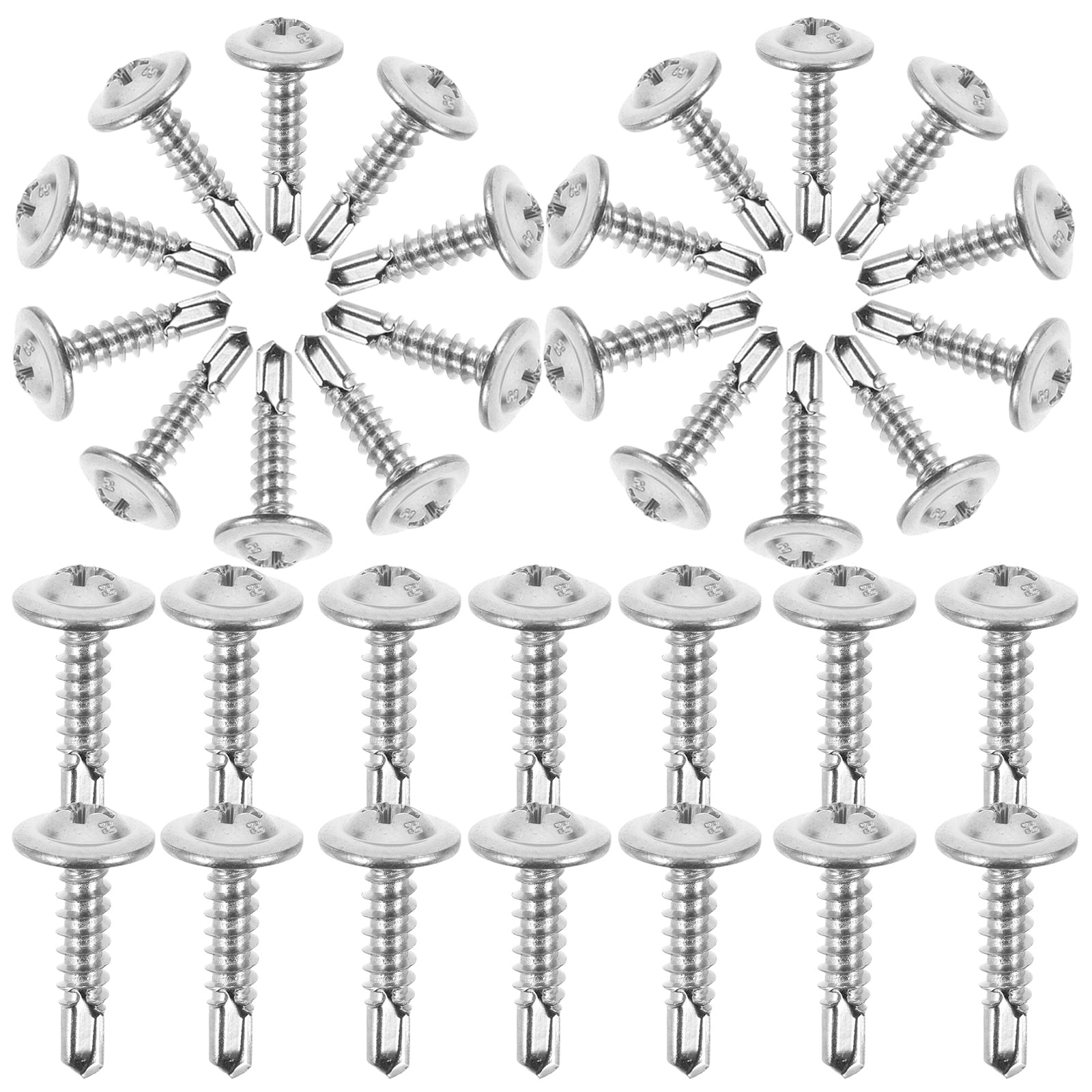 OUNONA 100 Pcs Electric Screw Driver Self-tapping Screws - Walmart.com