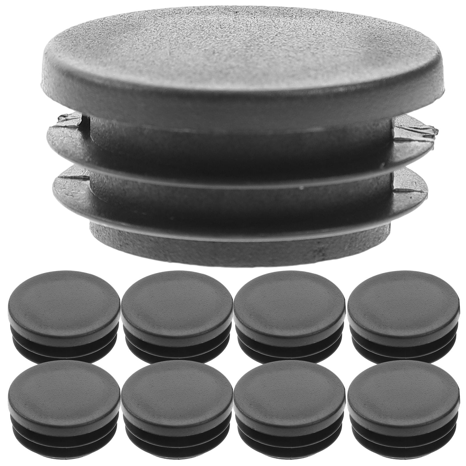 OUNONA 100 Pcs Furniture Foot Stopper Square Tube End Caps Round ...