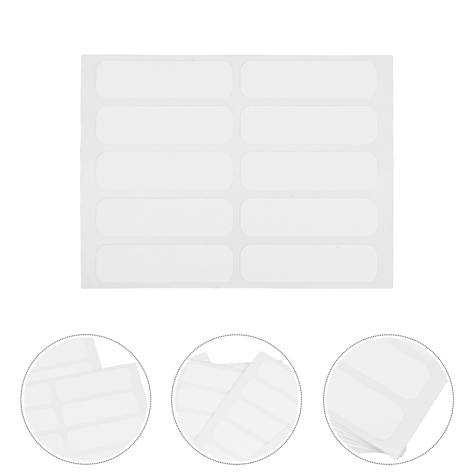 OUNONA 100 Pcs Iron On Name Labels Writable Clothing Tags Washable ...