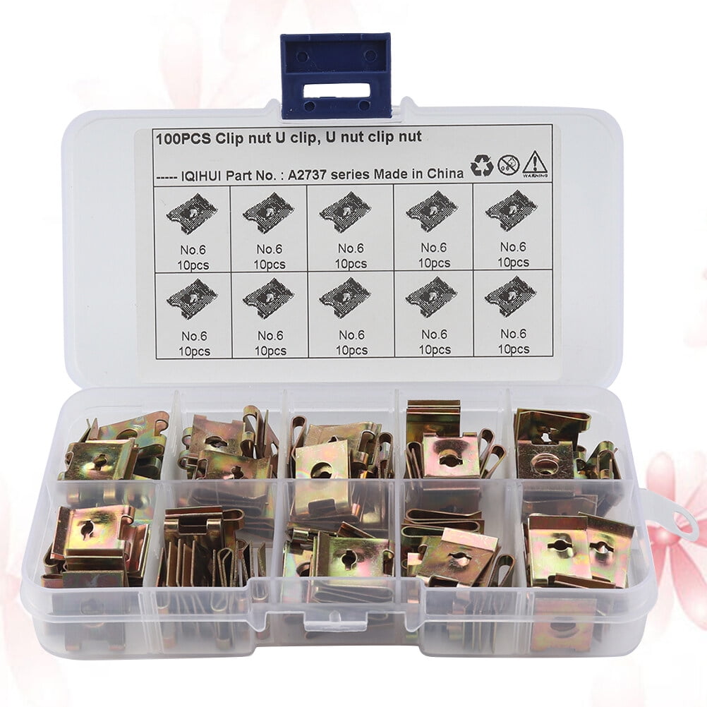 OUNONA 100 Pcs Manganese Steel Fasteners Automotive Wire Motorcycle ...