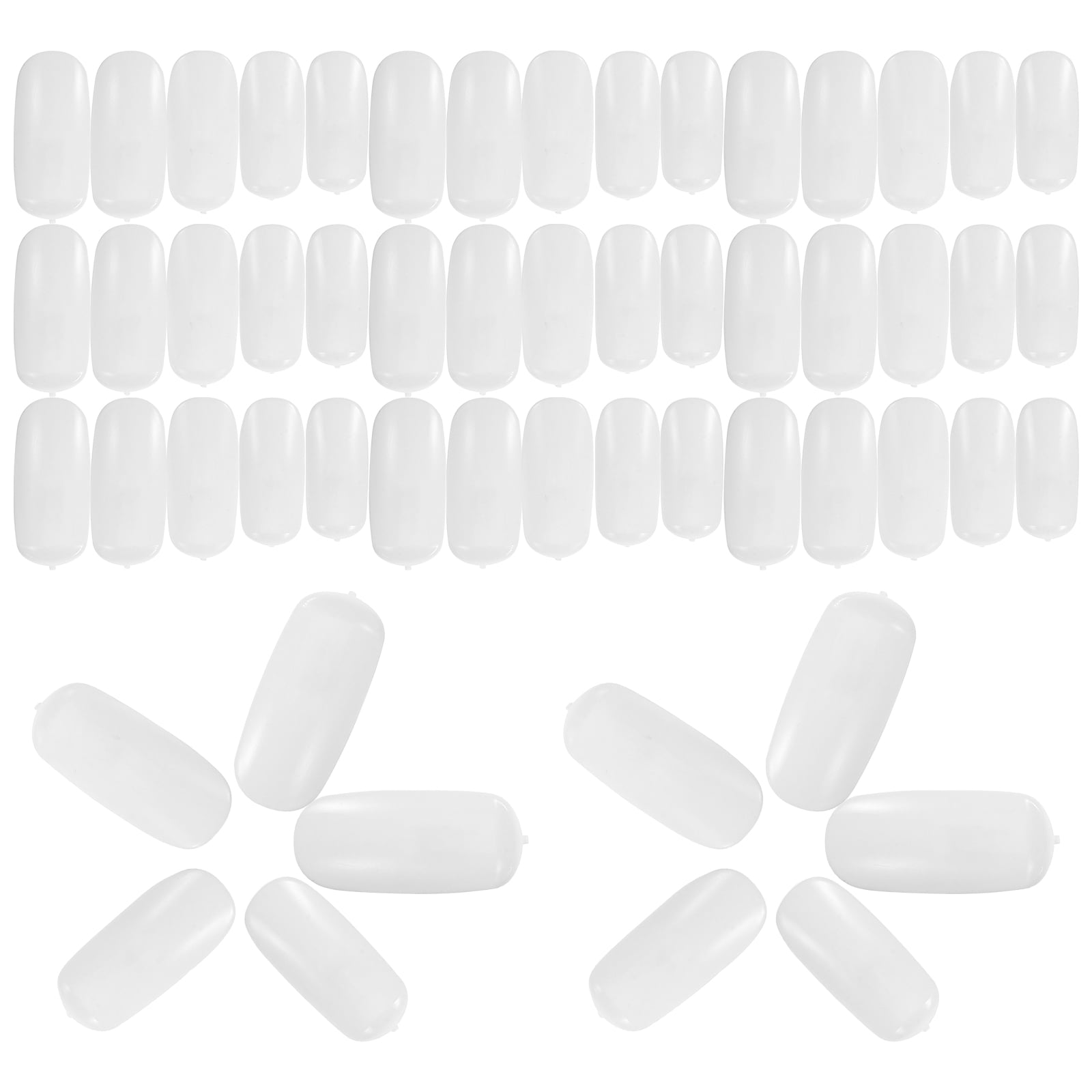 OUNONA 100 Pcs Nail Sample Sticks Nail Art Joint Nail Chips 2.30X1.20X0 ...