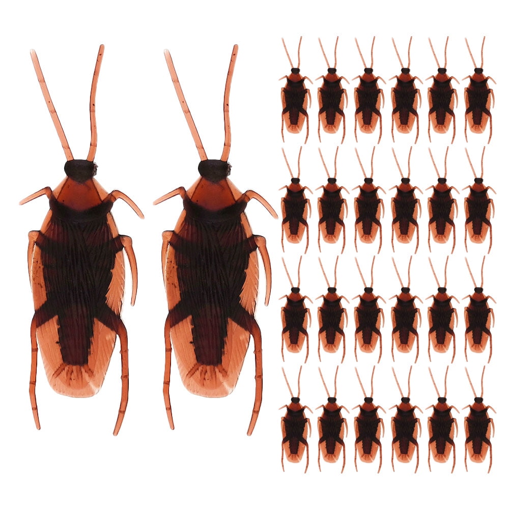 OUNONA 100 Pcs Novel Cockroach Model Prank Animal Simulation Roaches ...