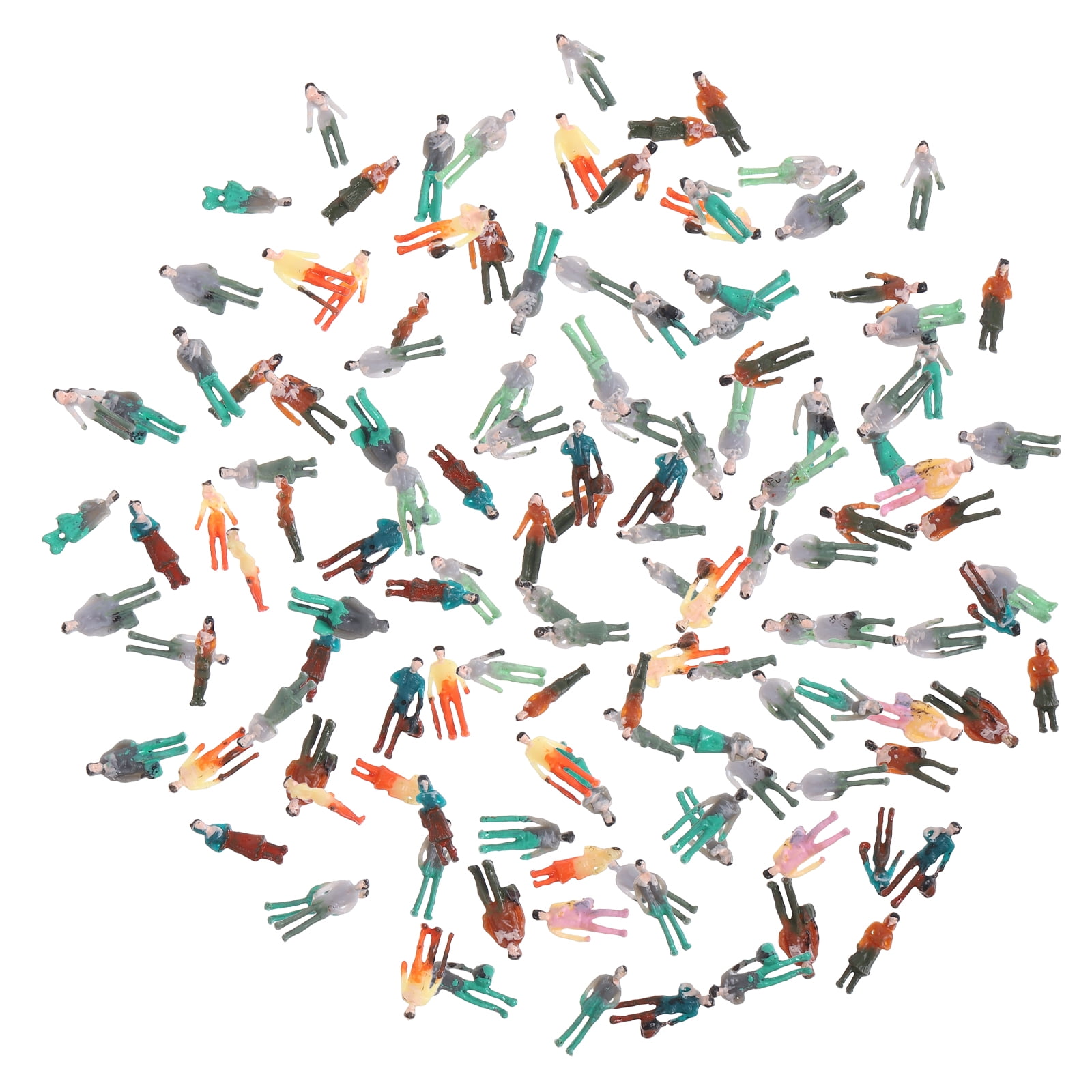 OUNONA 100 Pcs Painted Color Model Villain 1/64 Figure Perfect for ...