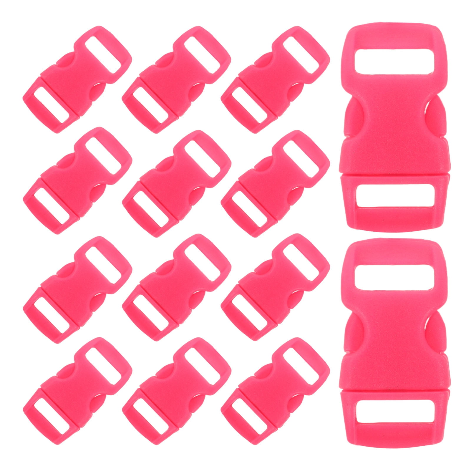 WEAVILUX Strap Fasteners Parachute Buckle Rosy Plastic 100pcs ...