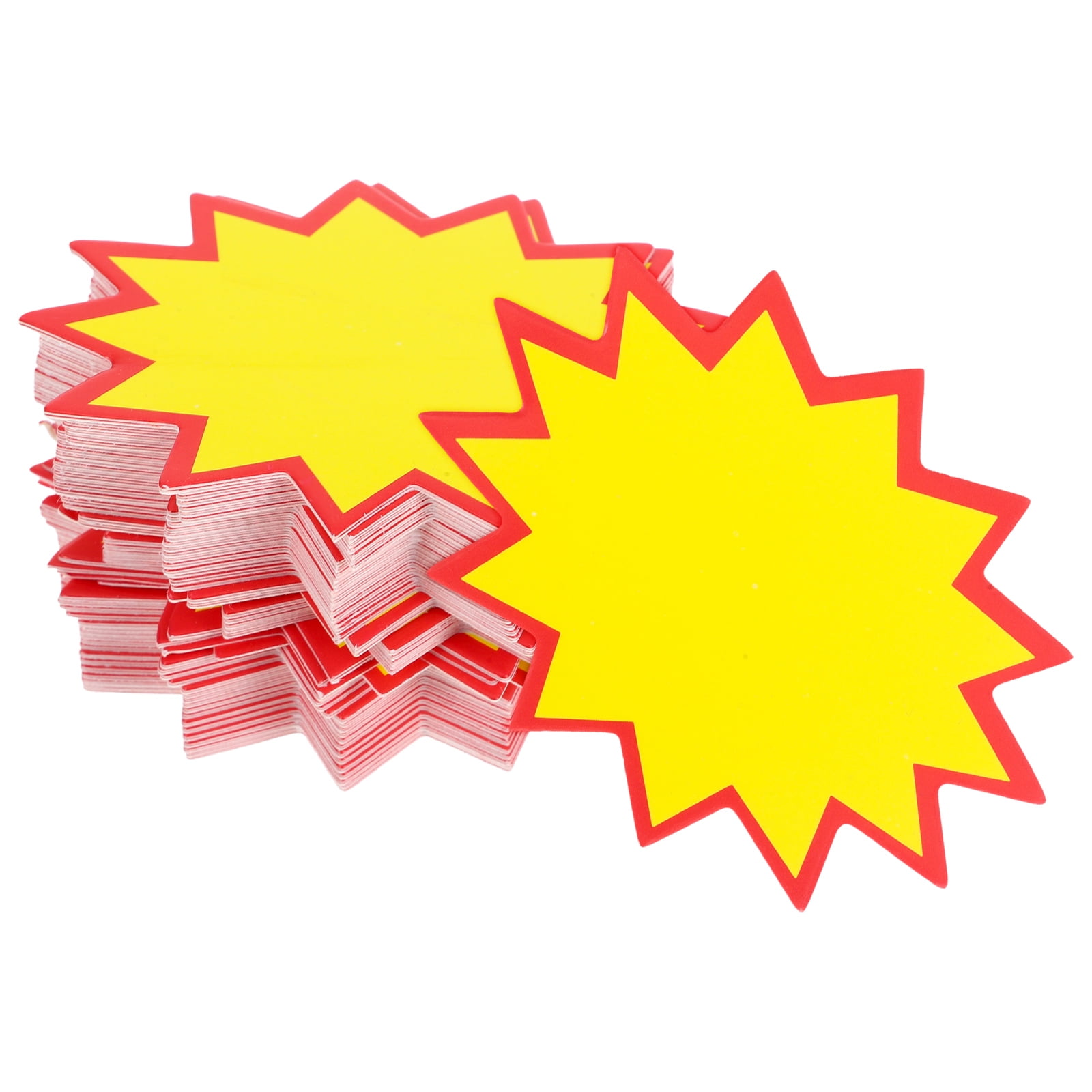 OUNONA 100pcs Supermarket Price Tags Paper Labels Blank Pricing Signs ...