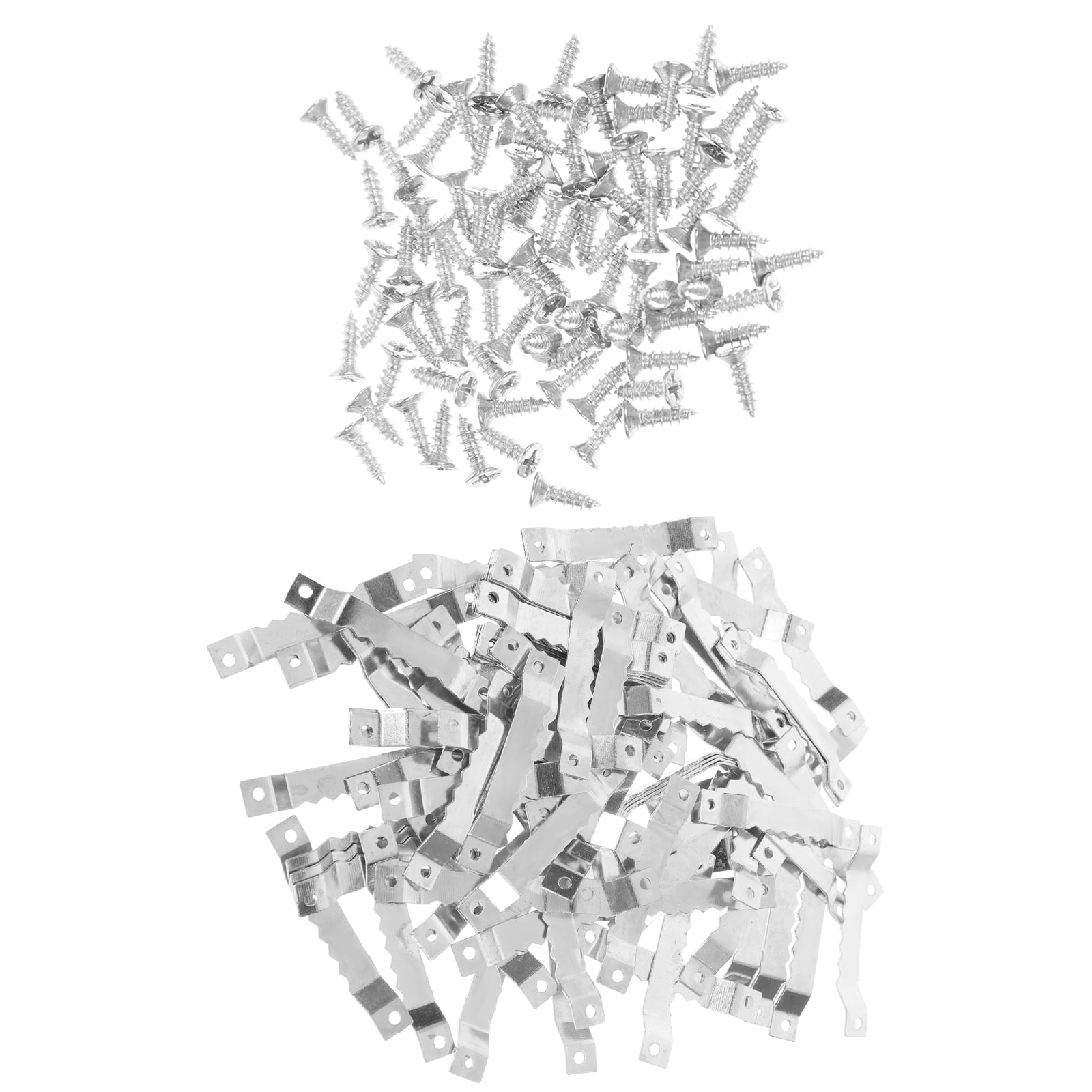 OUNONA Durable Serrated Picture Hangers for Home Use Made of Stainless ...