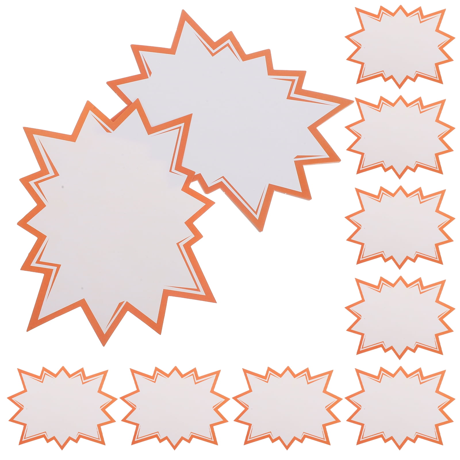 OUNONA 100 Pcs Star Burst Signs Paper Exhibition Rack Bag Explosion ...