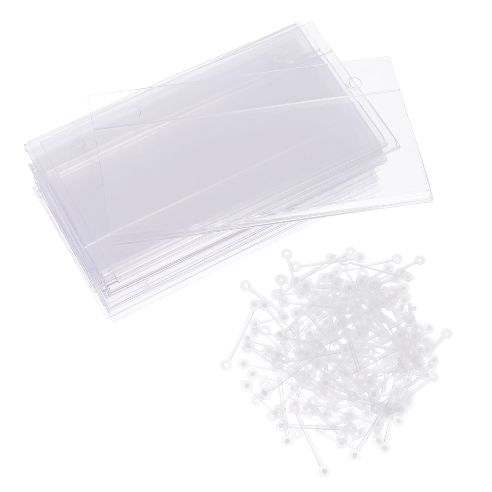 OUNONA PVC Price Tag Label Clips for Display Smooth Edges Lightweight ...