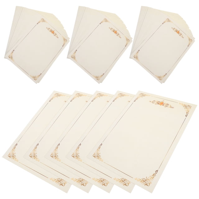OUNONA 100 Sheets Graduate Certificate Paper School Certificate Paper ...
