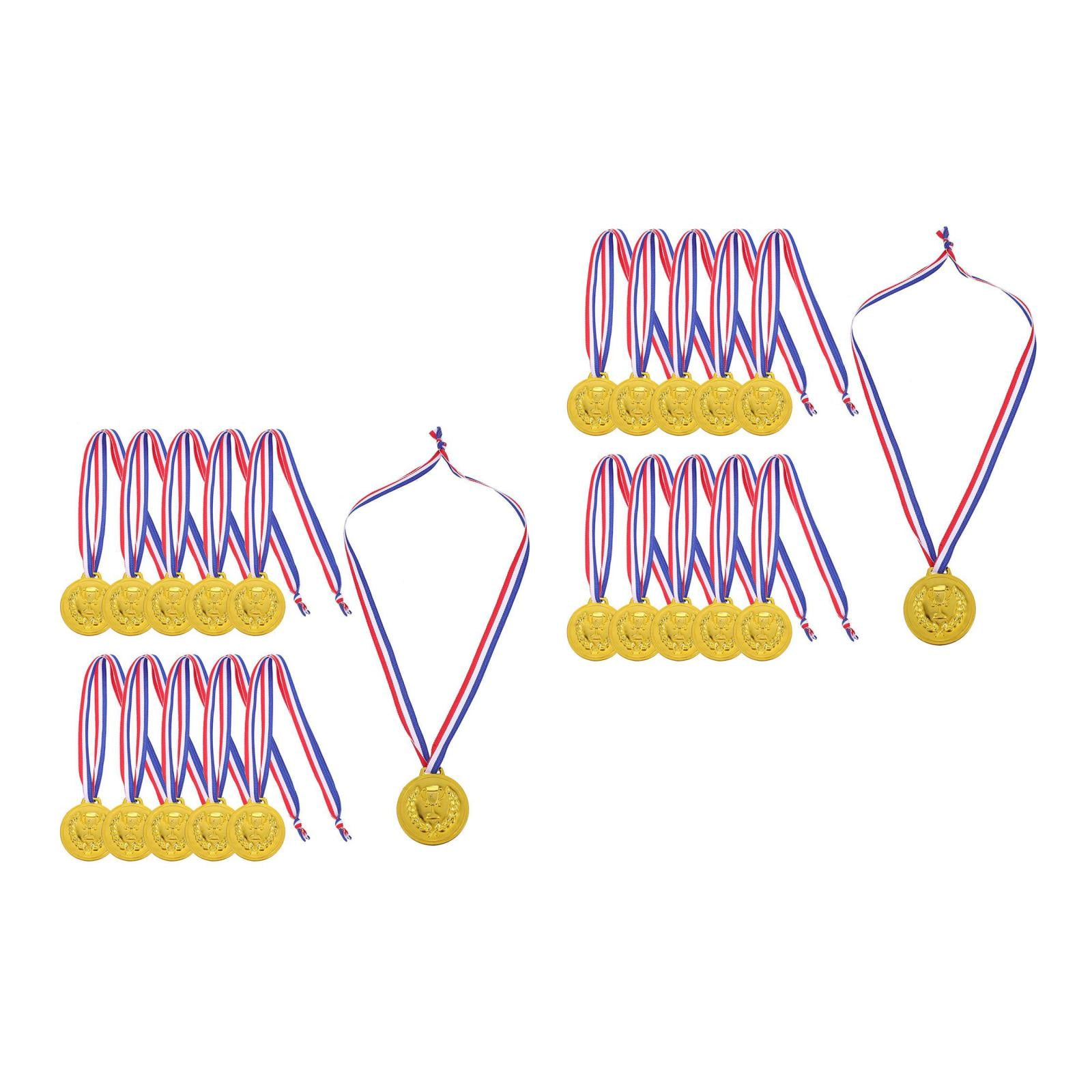 OUNONA 100 pcs Gold Metal Medals 1st Place Award Medals Basketball ...