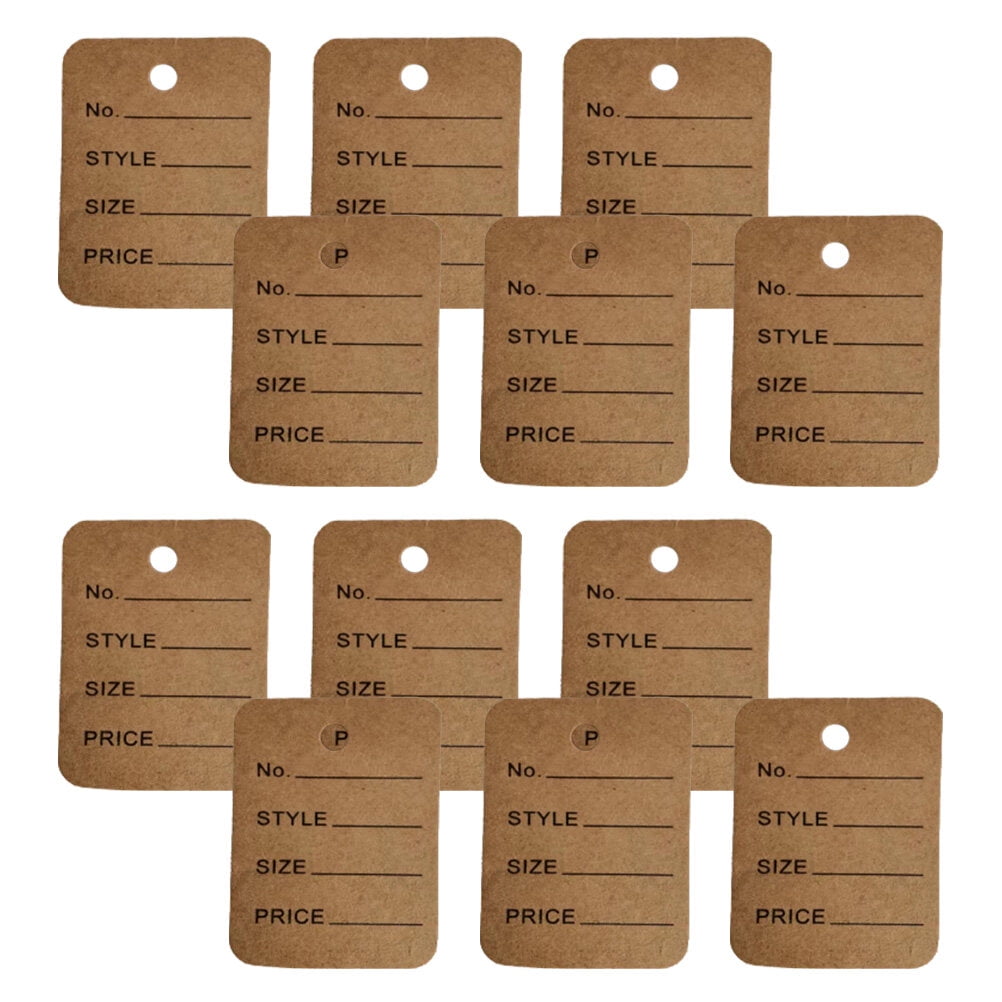 OUNONA 1000 Pcs Price Tag Small Large Marking Clothing Tags Labels ...