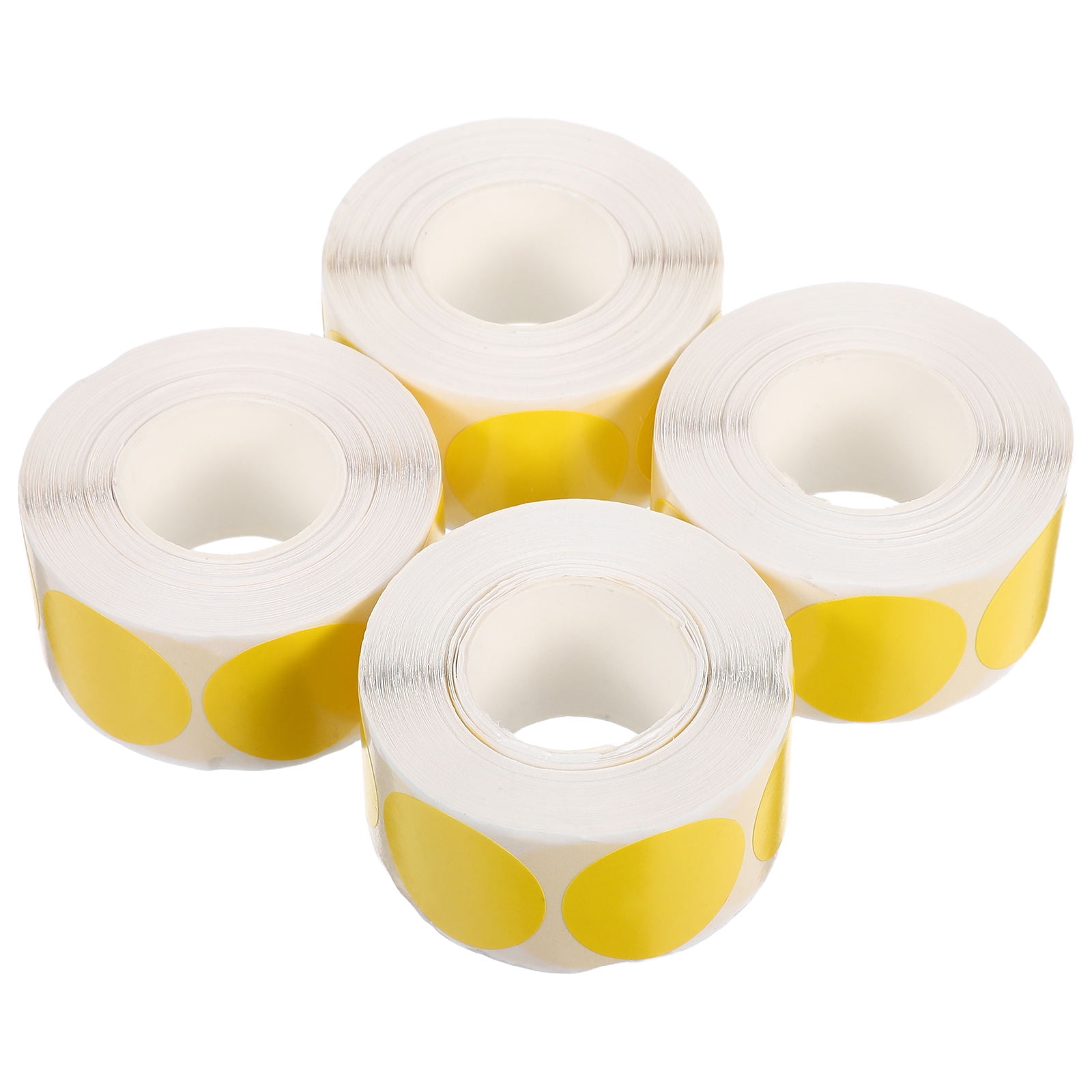 OUNONA Coding Labels Blank Round Yellow Paper for Office Strong ...