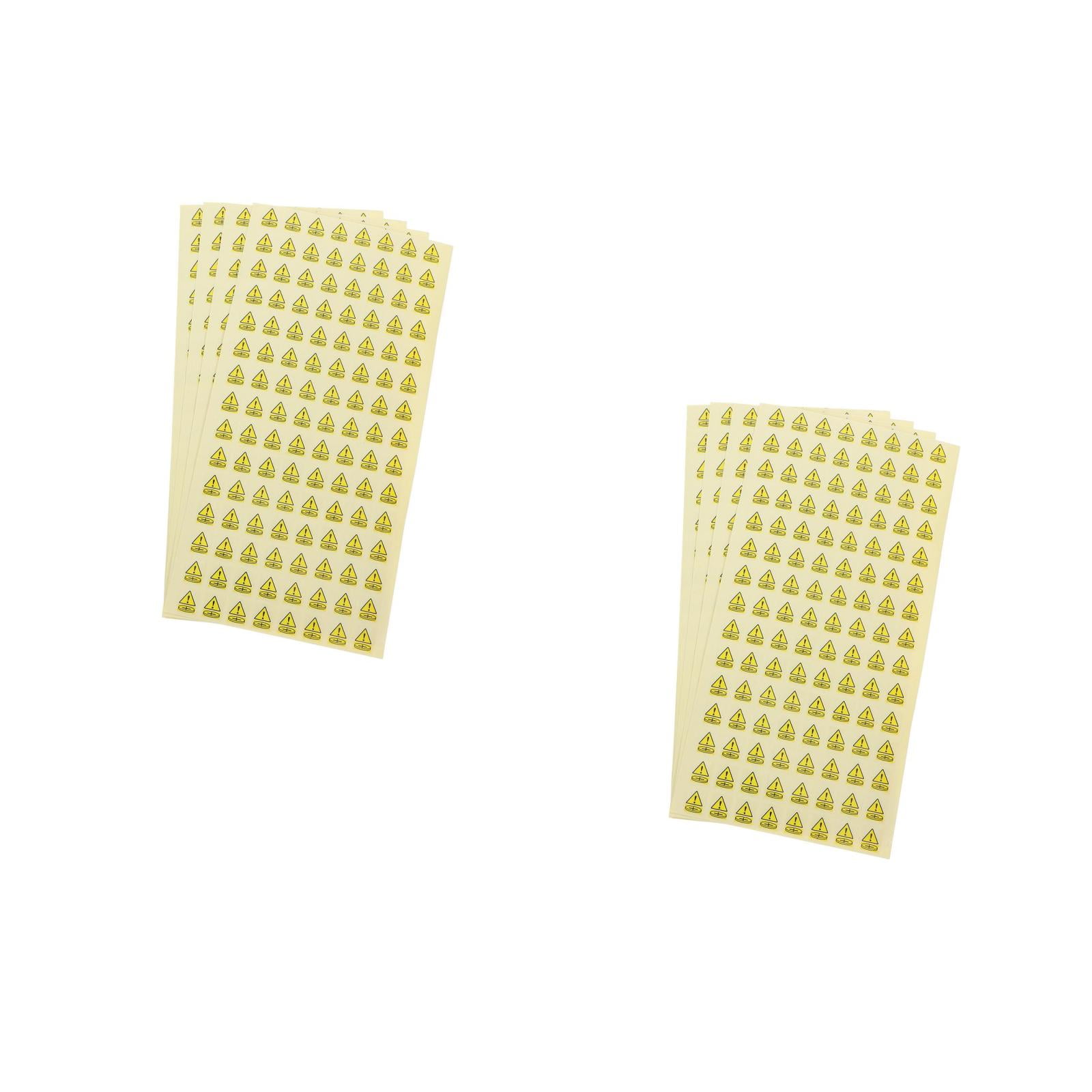 OUNONA 1000 pcs Self-Adhesive Battery Warning Labels for Safety ...