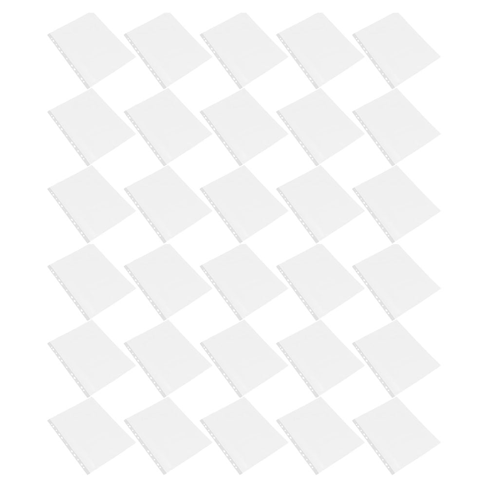 OUNONA 100PCS Binder Page Protectors A4 Clear Sheet Sleeves Heavy Duty ...