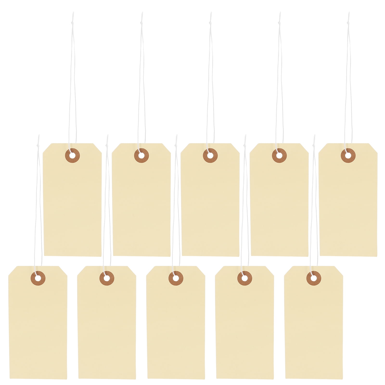 OUNONA 100Pcs Trinkets Tags with String Price Marking Tags Clothing ...