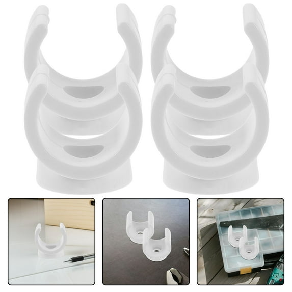 OUNONA 100Pcs U Shaped Pipe Clamps Heavy Duty PVC Pipe Supports for ...