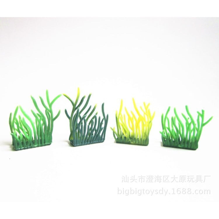 OUNONA 100pcs Artificial Grass Tufts for Fish Tank Realistic Aquarium ...