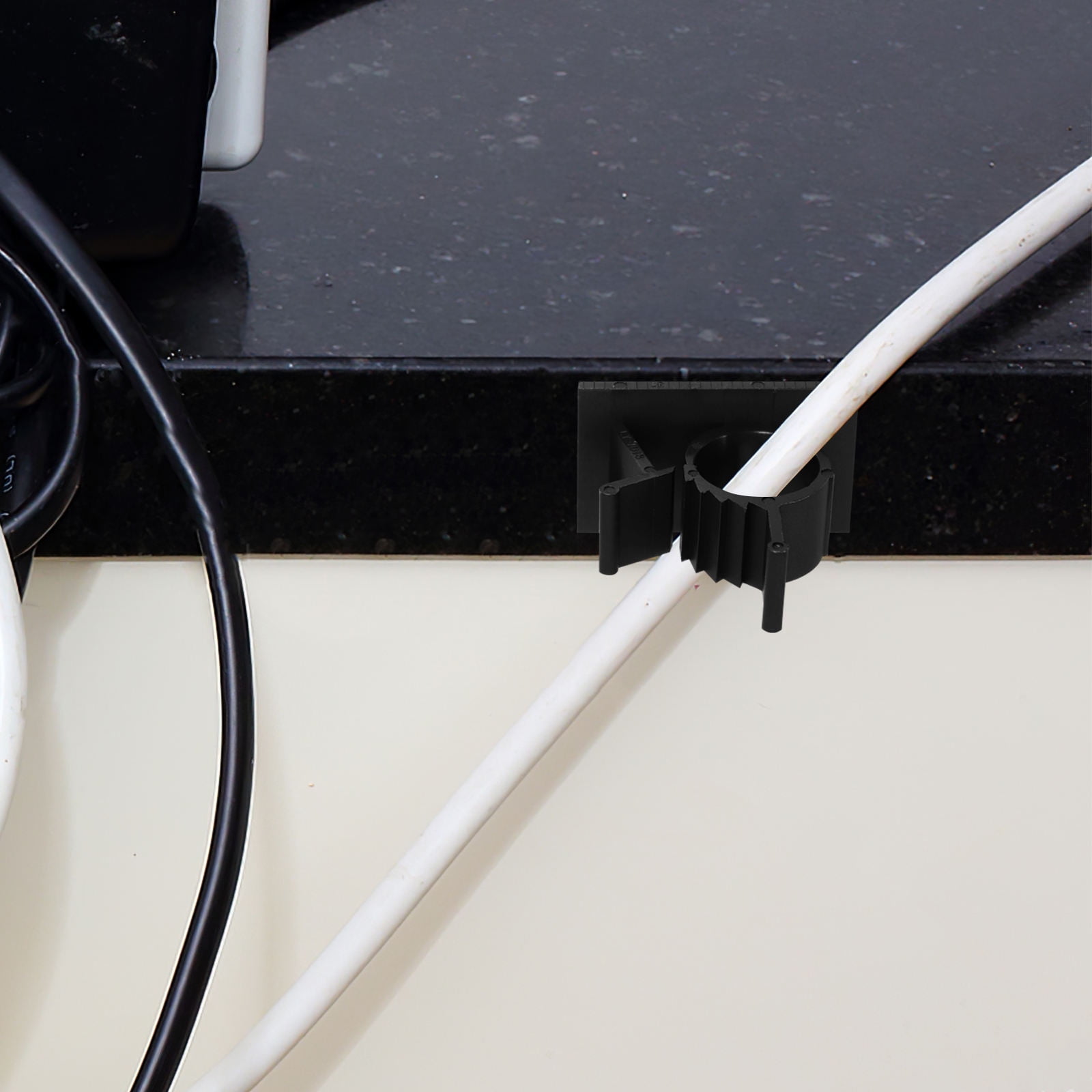 OUNONA 100pcs Cable Mounting Clips Adhesive Cord Management Clamps ...