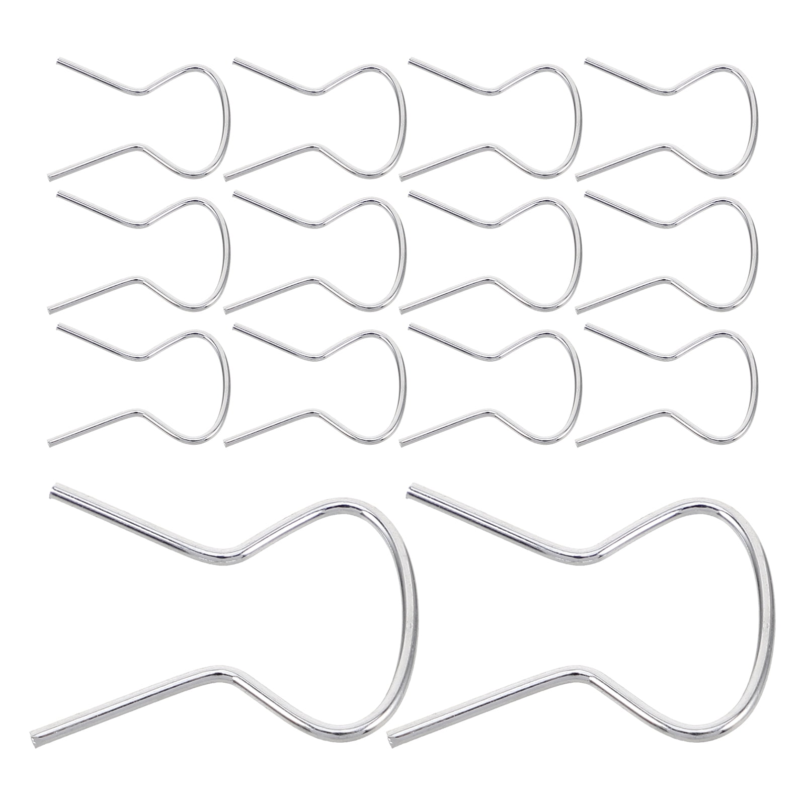 FOLOYORI Steel Car Door Window Regulators Clips 100Pcs 0.8x0.6x0.04In ...