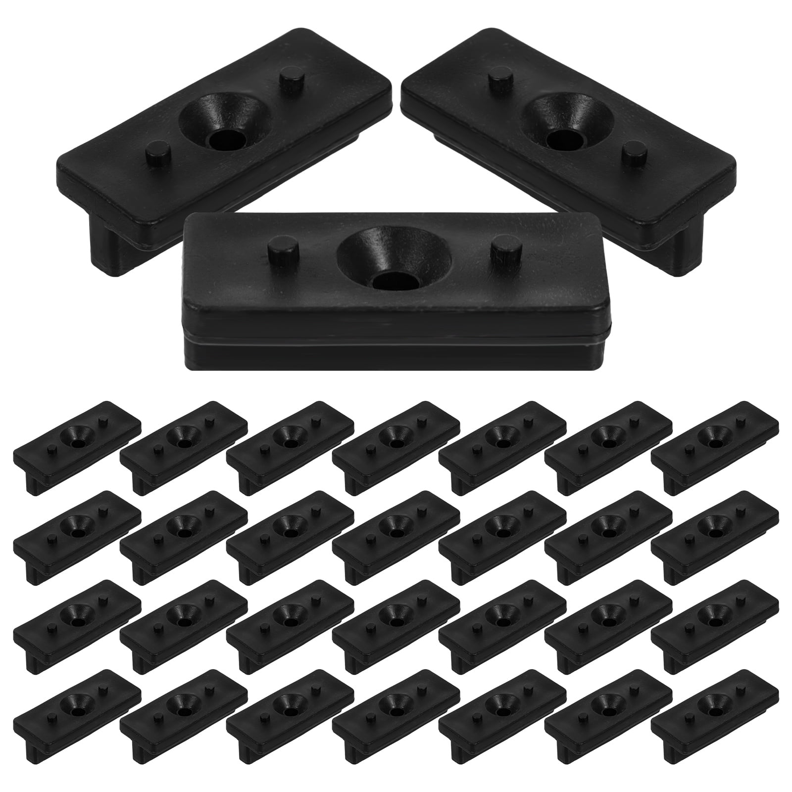 OUNONA 100pcs Composite Decking Board Clip Foam Board Fastener Narrow ...