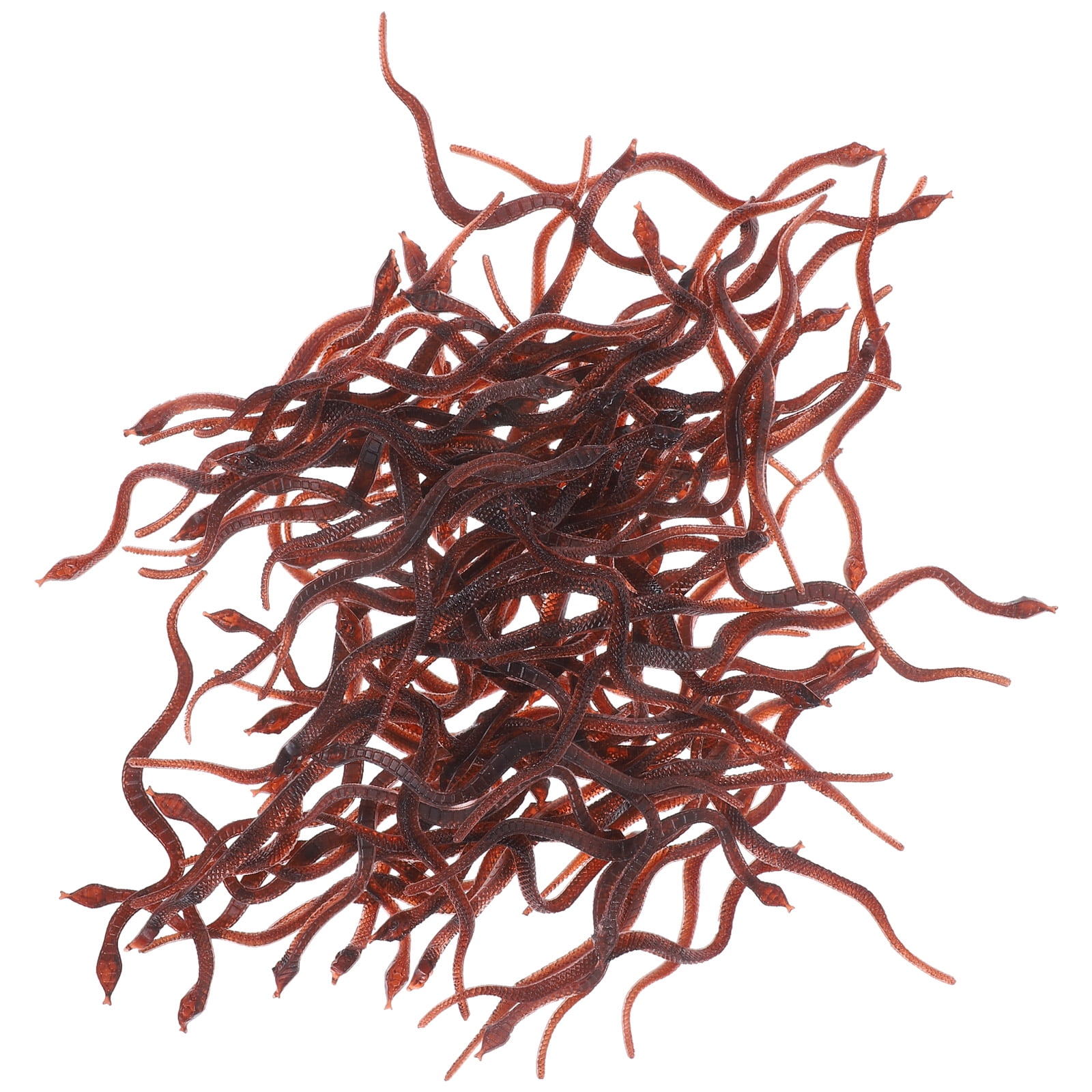 OUNONA 100pcs Fake Snakes Models Realistic Fake Prank Stuff Prank Toy ...