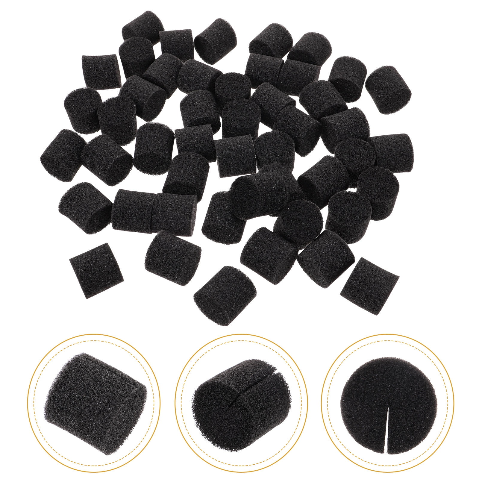 OUNONA 100pcs Hydroponic Sponge Soilless Vegetables Cultivation Sponge ...