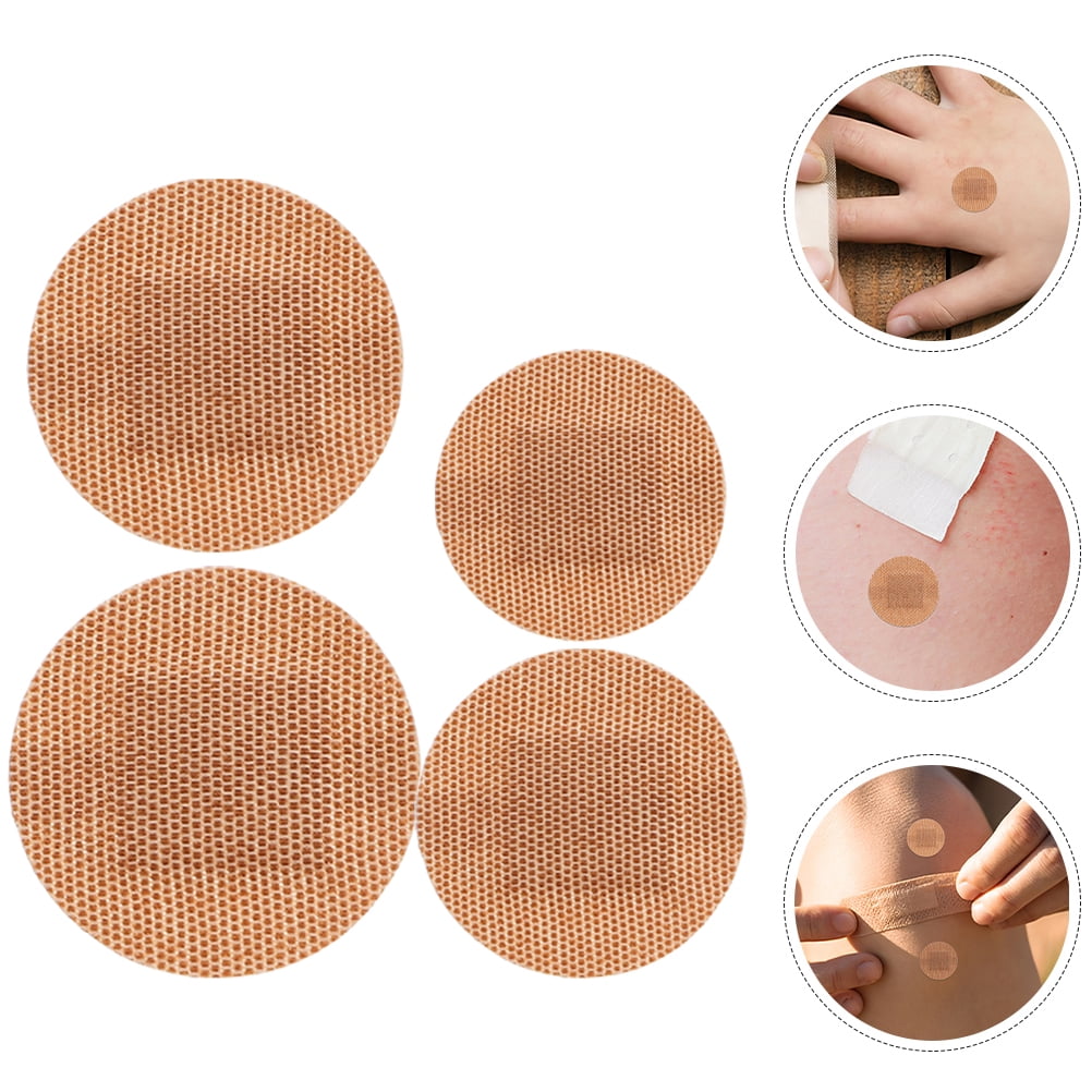 OUNONA 100pcs Large Elastic Fabric Bandages Round Tape Bandage for ...