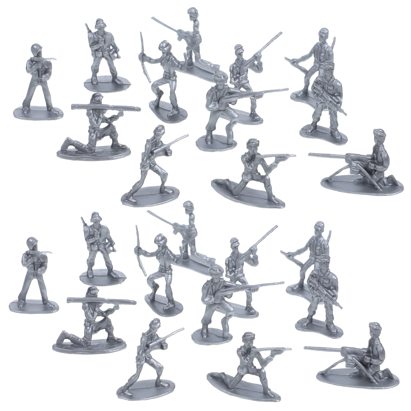 OUNONA 100pcs Plastic Mini Toy Soldier Figures Medieval Soldiers ...