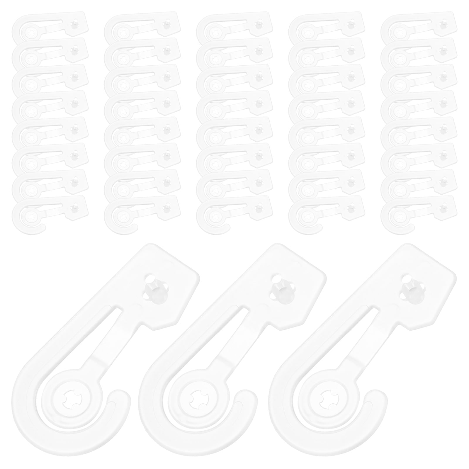 OUNONA 100pcs Plastic Snap Hook Securely Holding Document Bags Clip ...