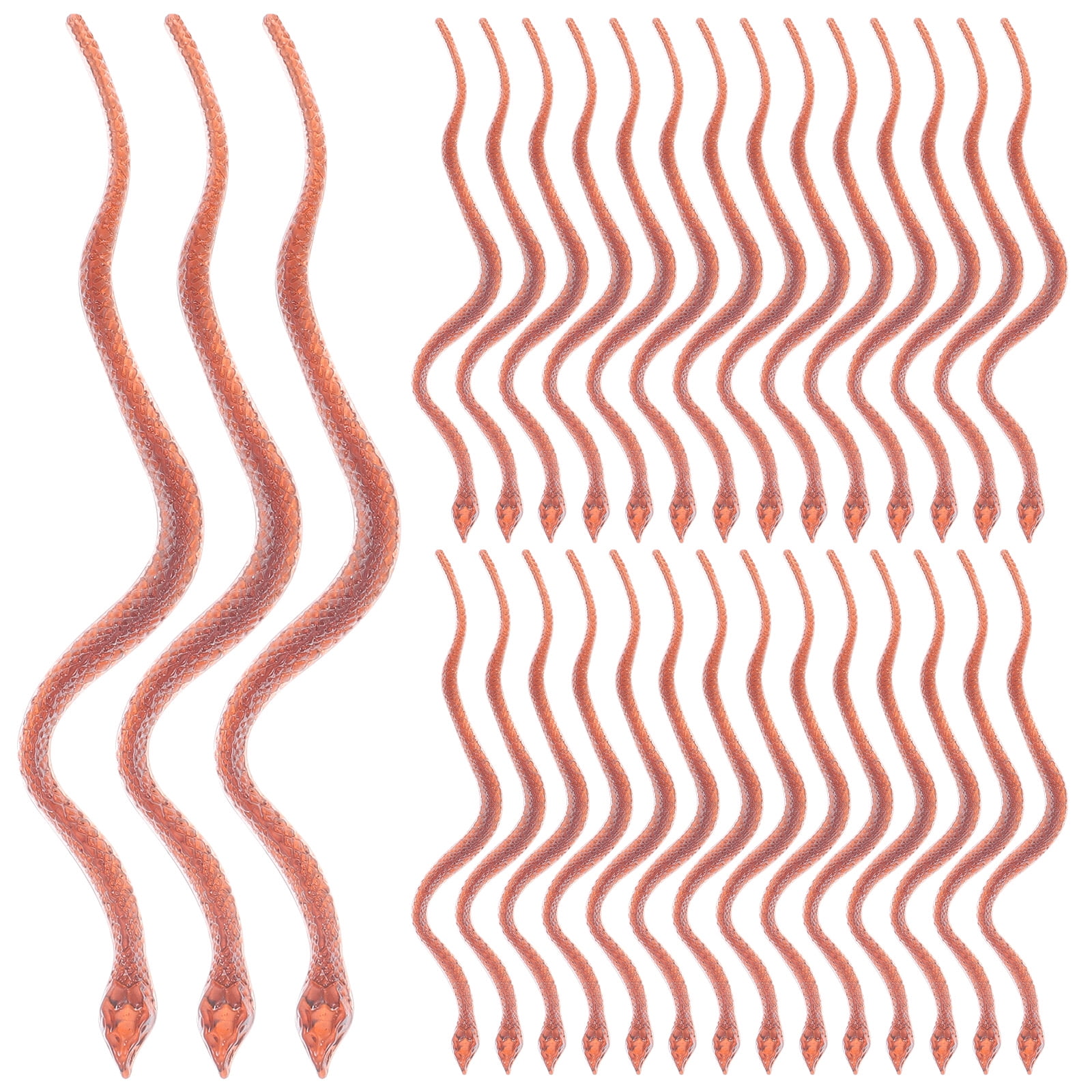 OUNONA 100pcs Realistic Prank Props Fake Snakes Toy Lifelike Snake ...