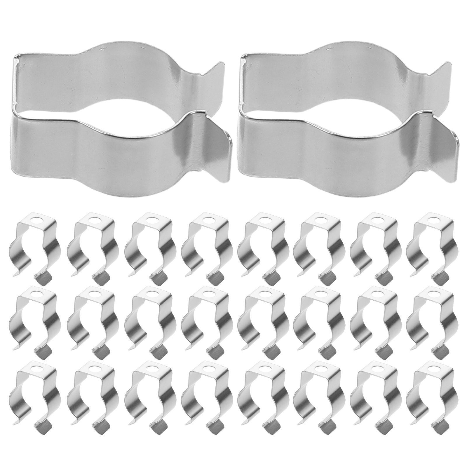 OUNONA 100pcs T5 Lamp Tube Mounting Clips Manganese Steel Holders For ...
