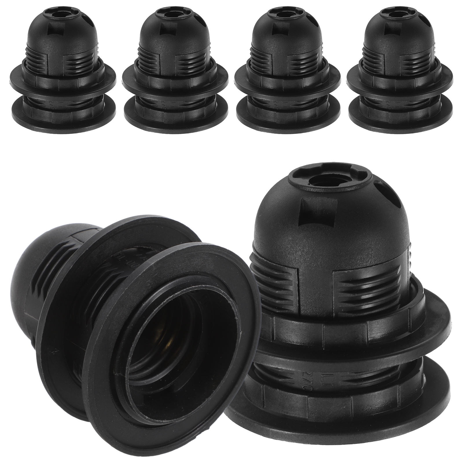 OUNONA 10PCS Lamp Socket E27 Screw Light Socket Bulb Holder Fixture for ...
