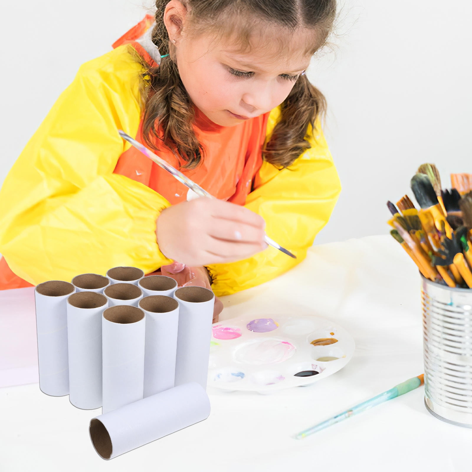 OUNONA 10PCS Paper Tubes Crafts Thick Paper Tubes Handmade Projects ...