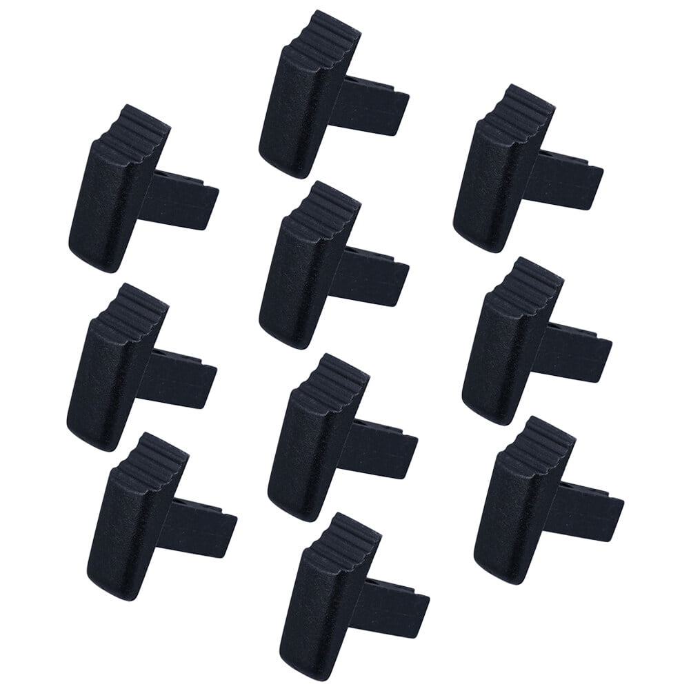 OUNONA 10Pcs Universal Ladder Switch Buttons Black Plastic Durable ...