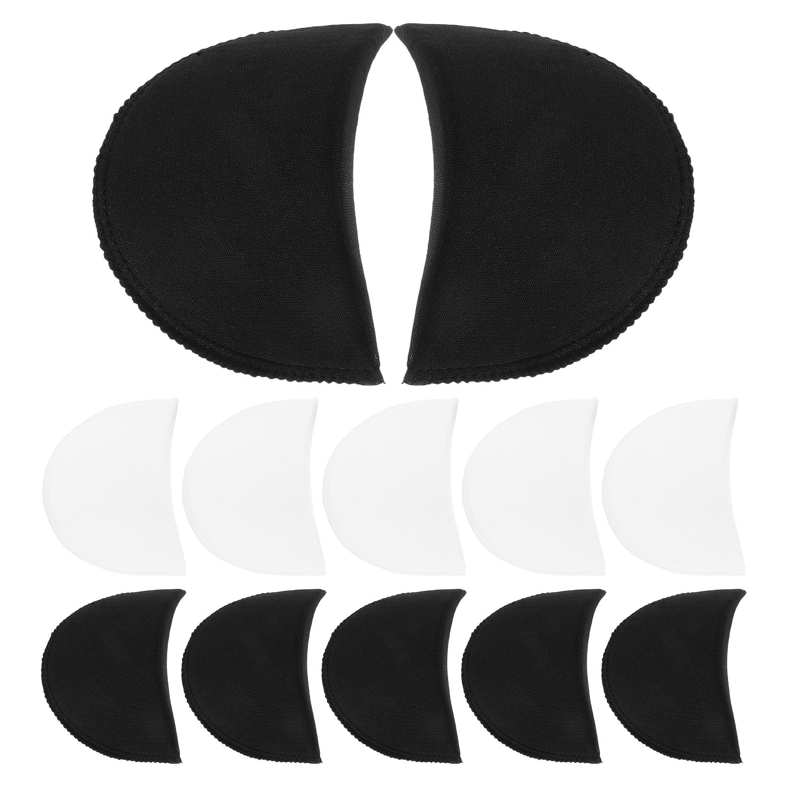 OUNONA 10Pairs Invisible Removable Shoulder Pads Soft Sponge Cushioned ...
