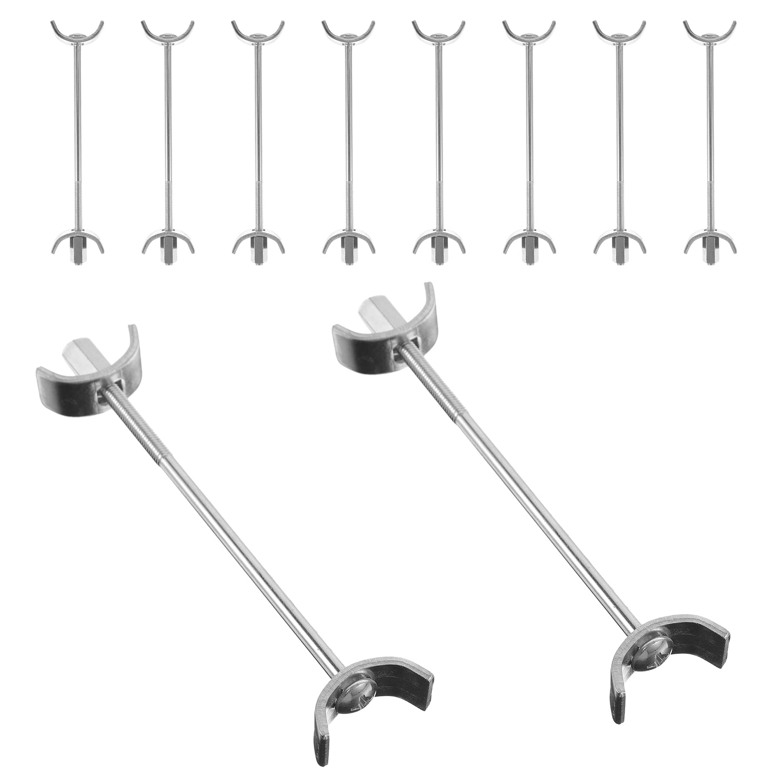 OUNONA 10Pcs Galvanized Steel Countertop Joiner Silver Butcher Block ...