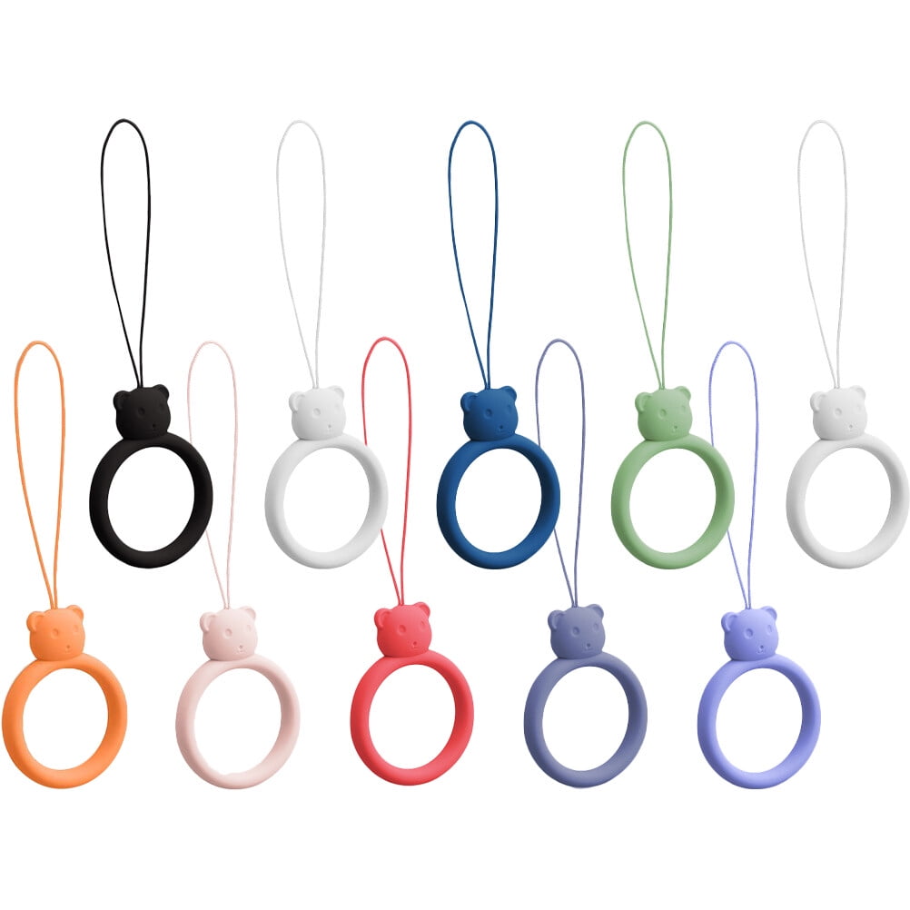 OUNONA Phone Strap Grip Holder Lanyard Assorted Color 10Pcs 3.6X1.2X0 ...