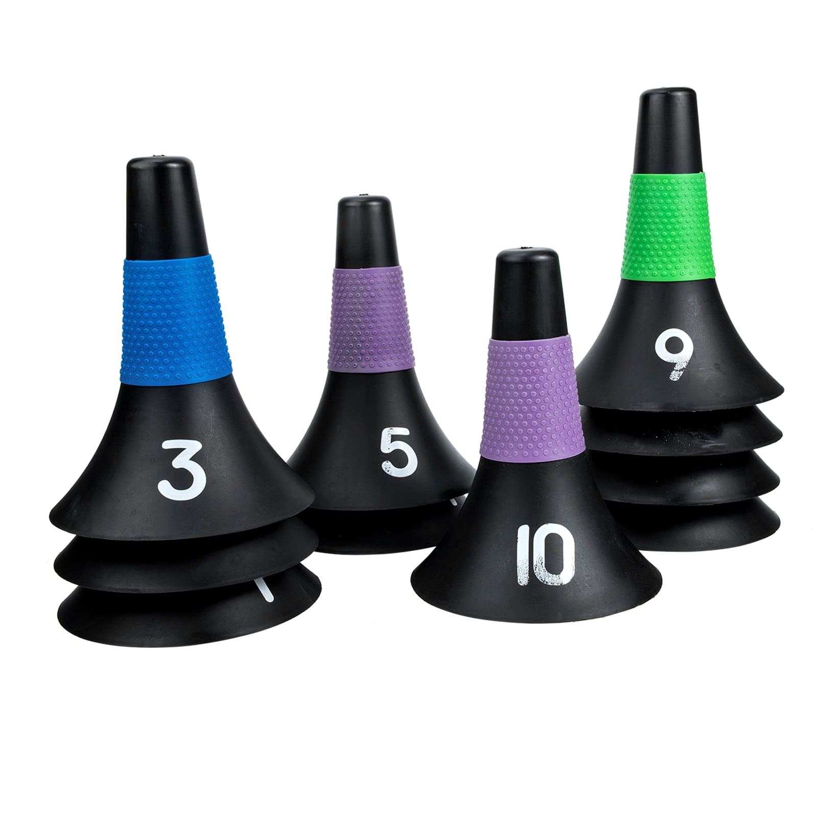 OUNONA 10Pcs Plastic Training Cones for Sports Field Marking and Road ...
