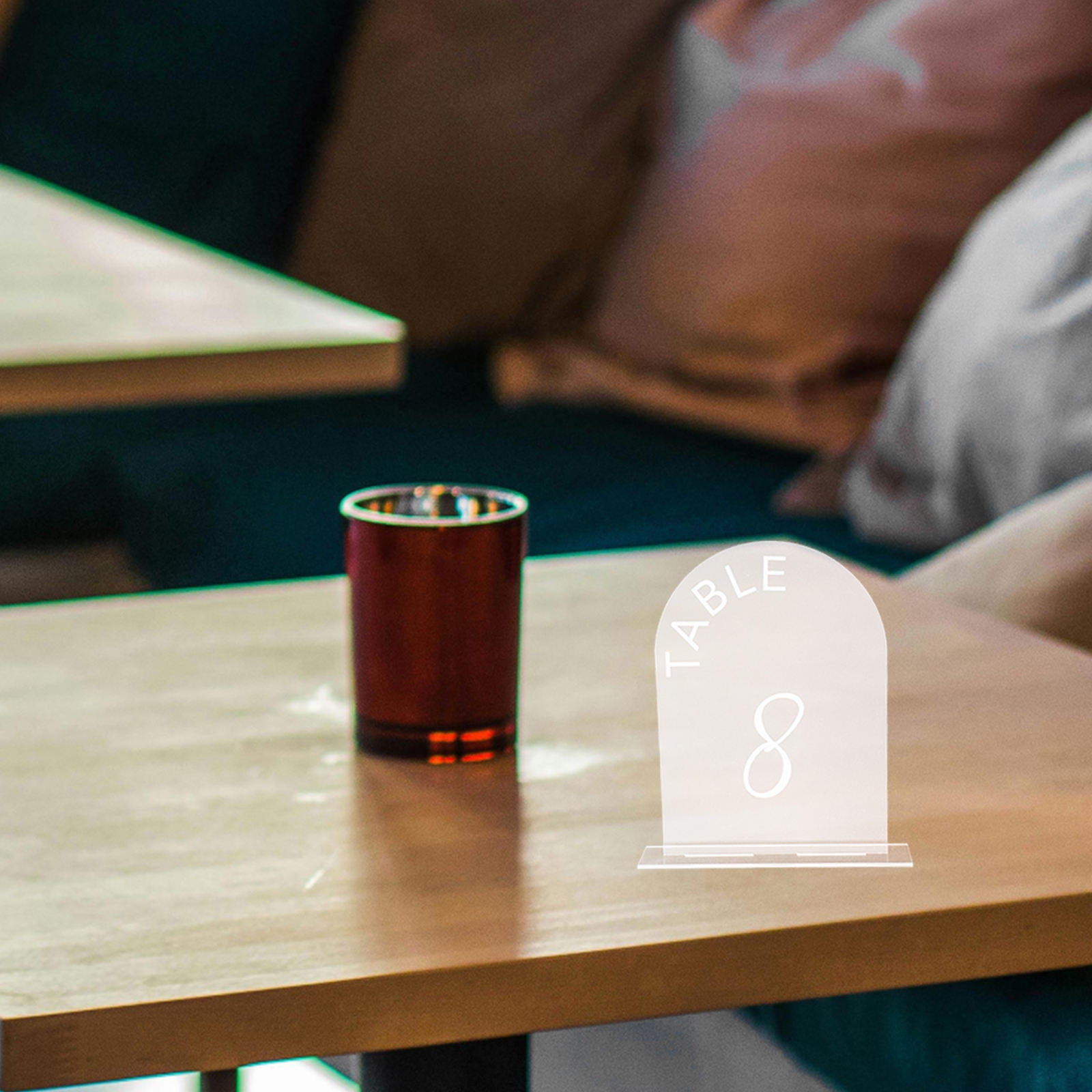 OUNONA 10Pcs Wedding Table Numbers with Stands 1-10 Acrylic Table Signs ...