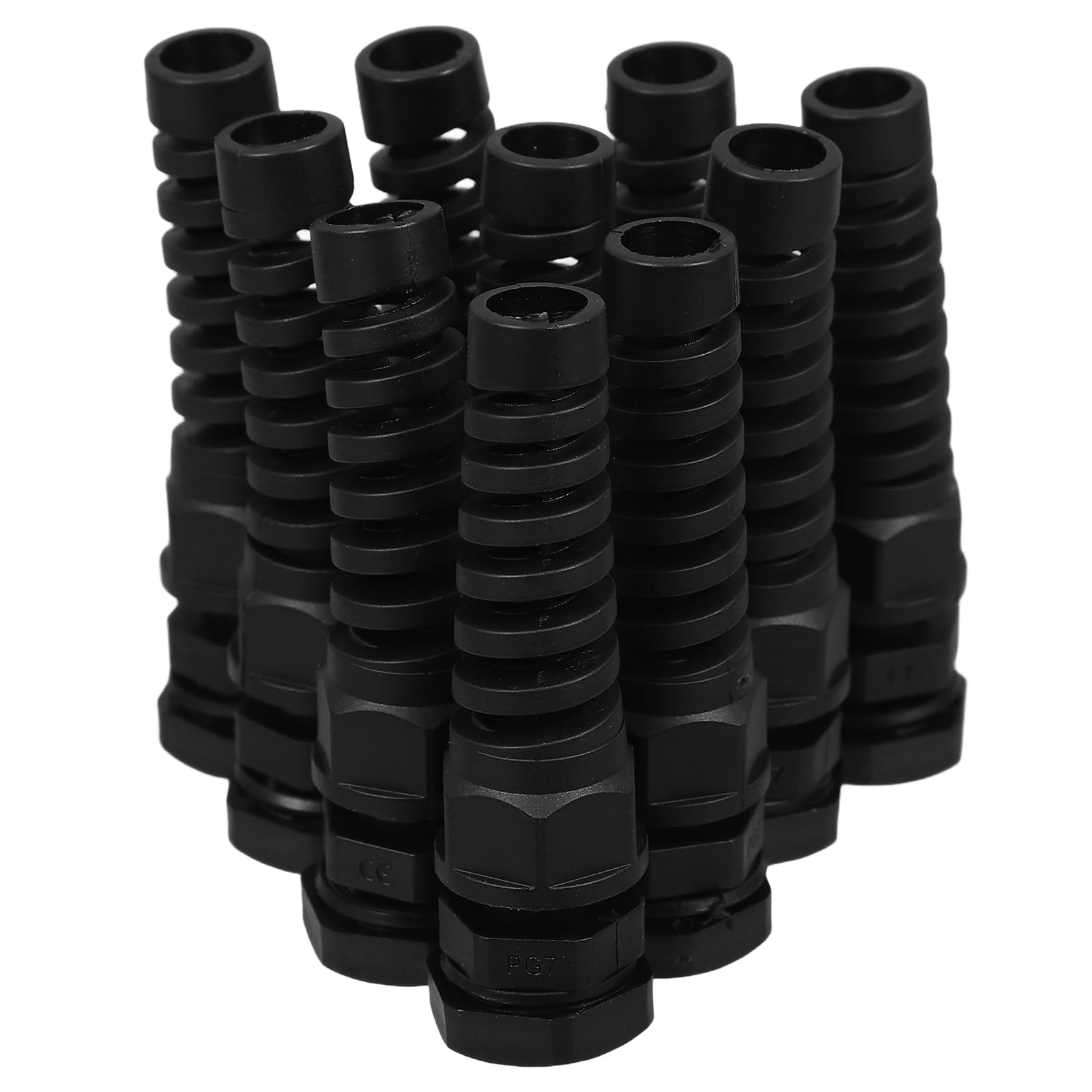 OUNONA Black Plastic Cable Connectors Waterproof Line for Garden 10pcs ...