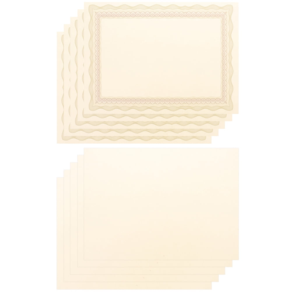 BESTYASH Certificate Paper Beige Blank Printable and Writable for Home ...