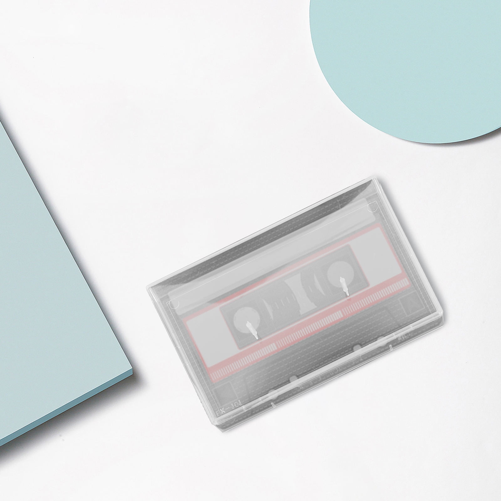 Tineasur 10Pcs Clear Plastic Cassette Tape Storage Box Vintage ...