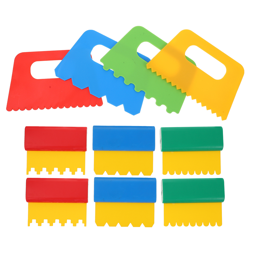 OUNONA 10pcs Draw Scrapers Plastic Painting Scrapers Reusable Scraping ...