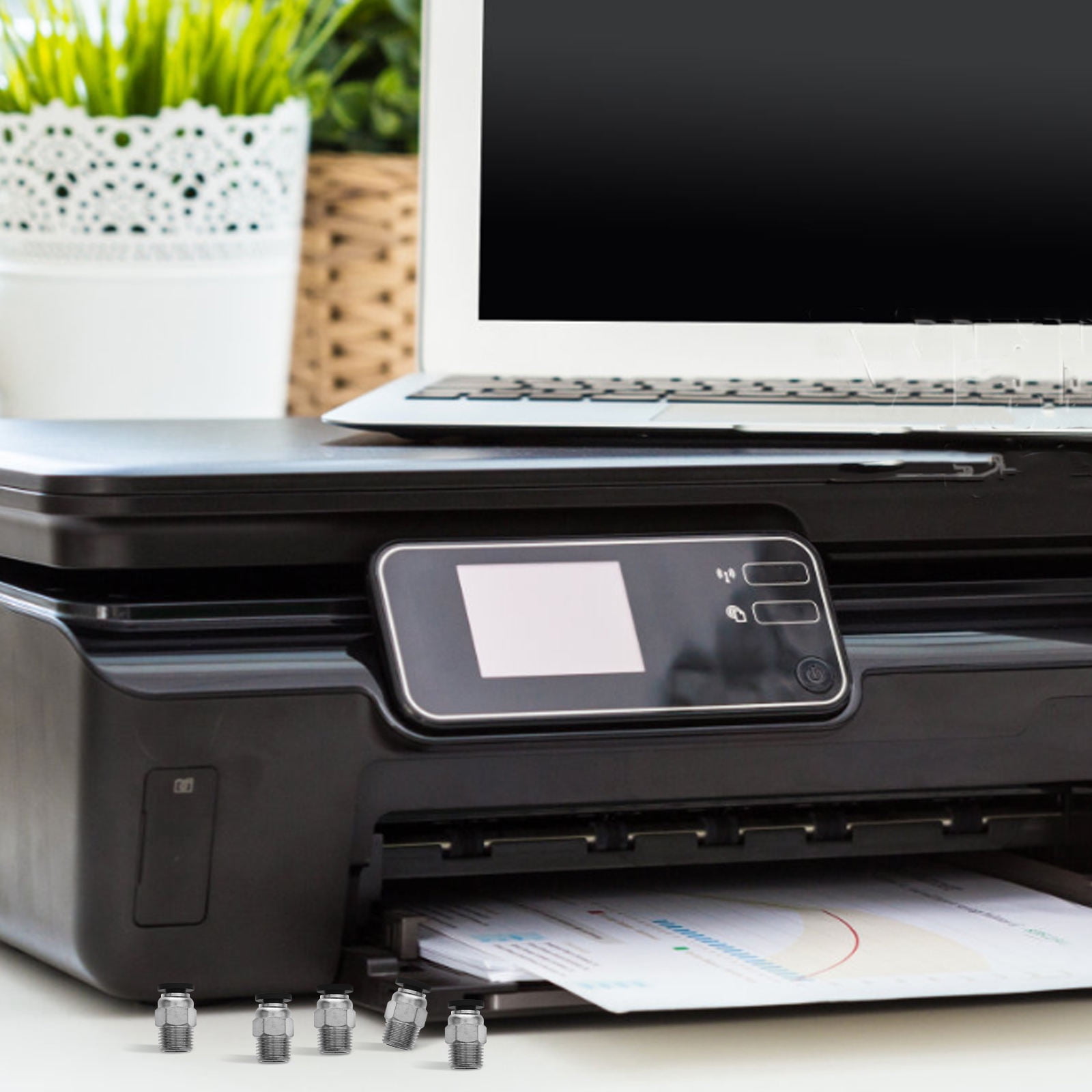 OUNONA 10pcs Easy-Install PTFE Tube Push-In Connectors for 3D Printers ...