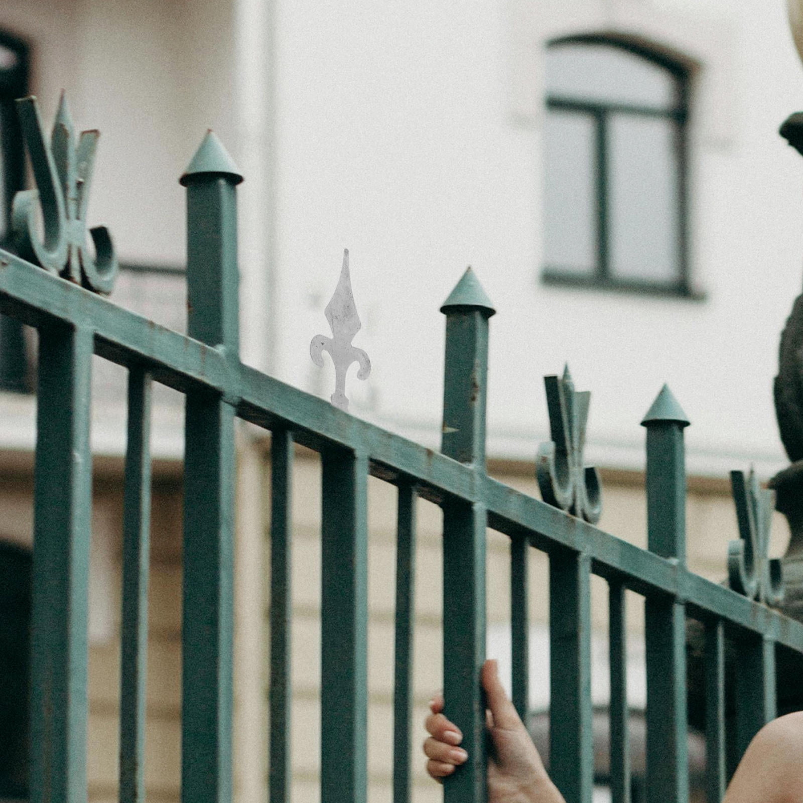 OUNONA 10pcs Fence Galvanized Iron Finials Fence Post Finials Metal ...