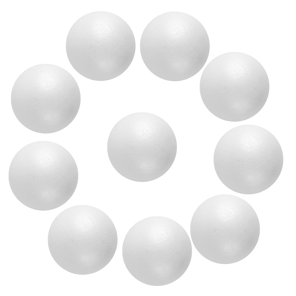 OUNONA 10pcs Foam Circle Large Foam Ball Round Foam Sphere Solar System Model Craft Foam Ball ...