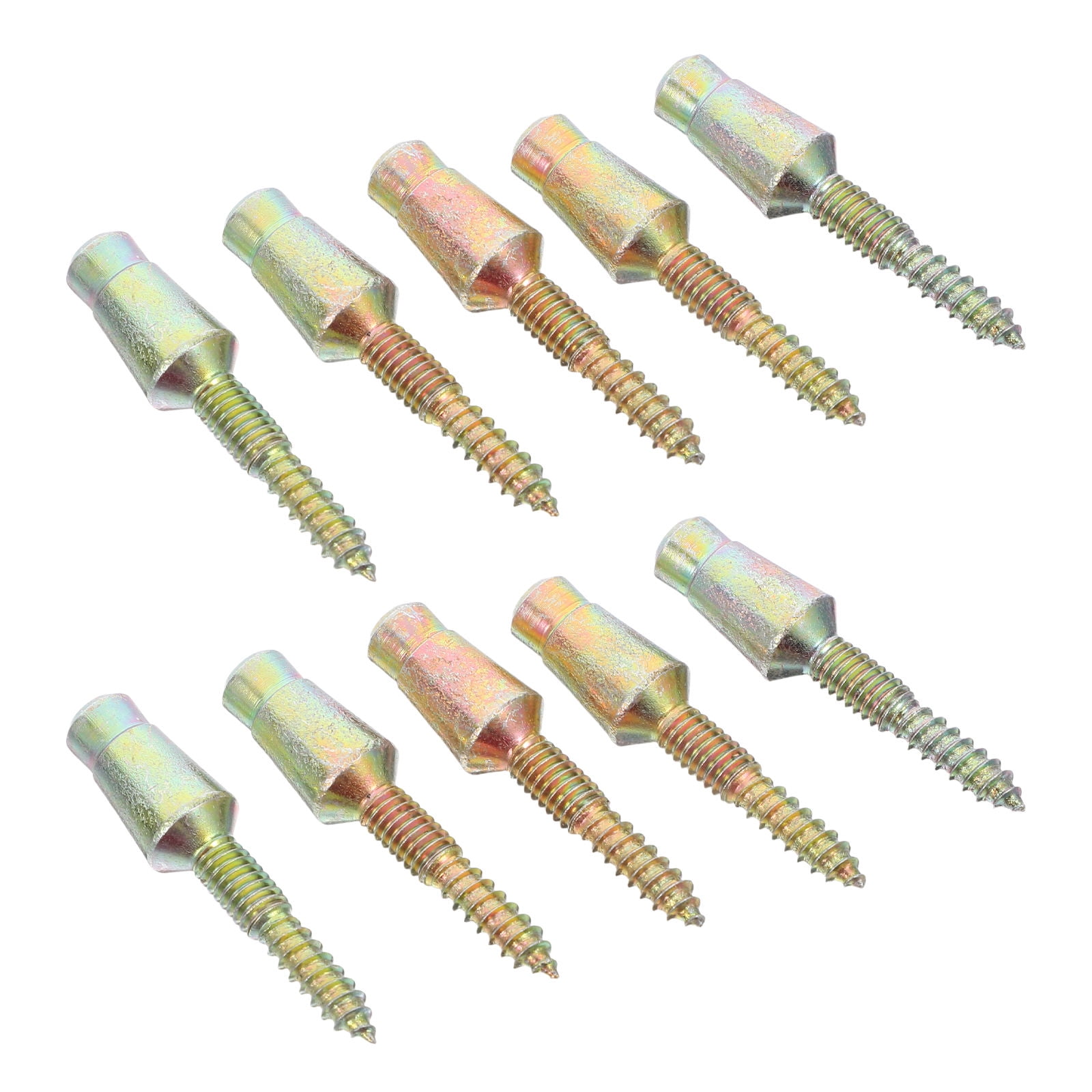 OUNONA 10-Pack Golden Carbon Steel Self-Tapping Door Hinge Screws for ...